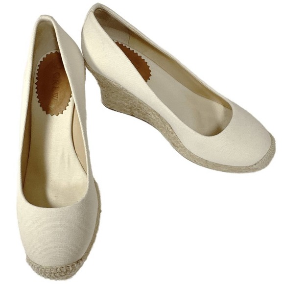 J. Crew | Shoes | Jcrew Seville Espadrille Wedges In Cream | Poshmark